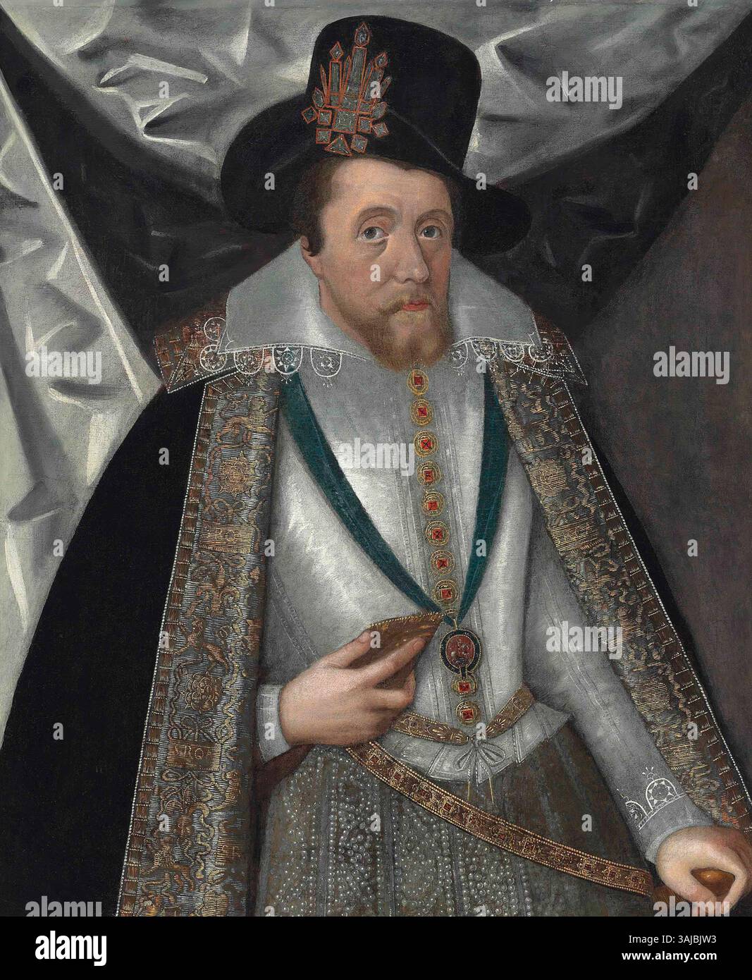 This 17th-century portrait of King James I of England and VI of ...