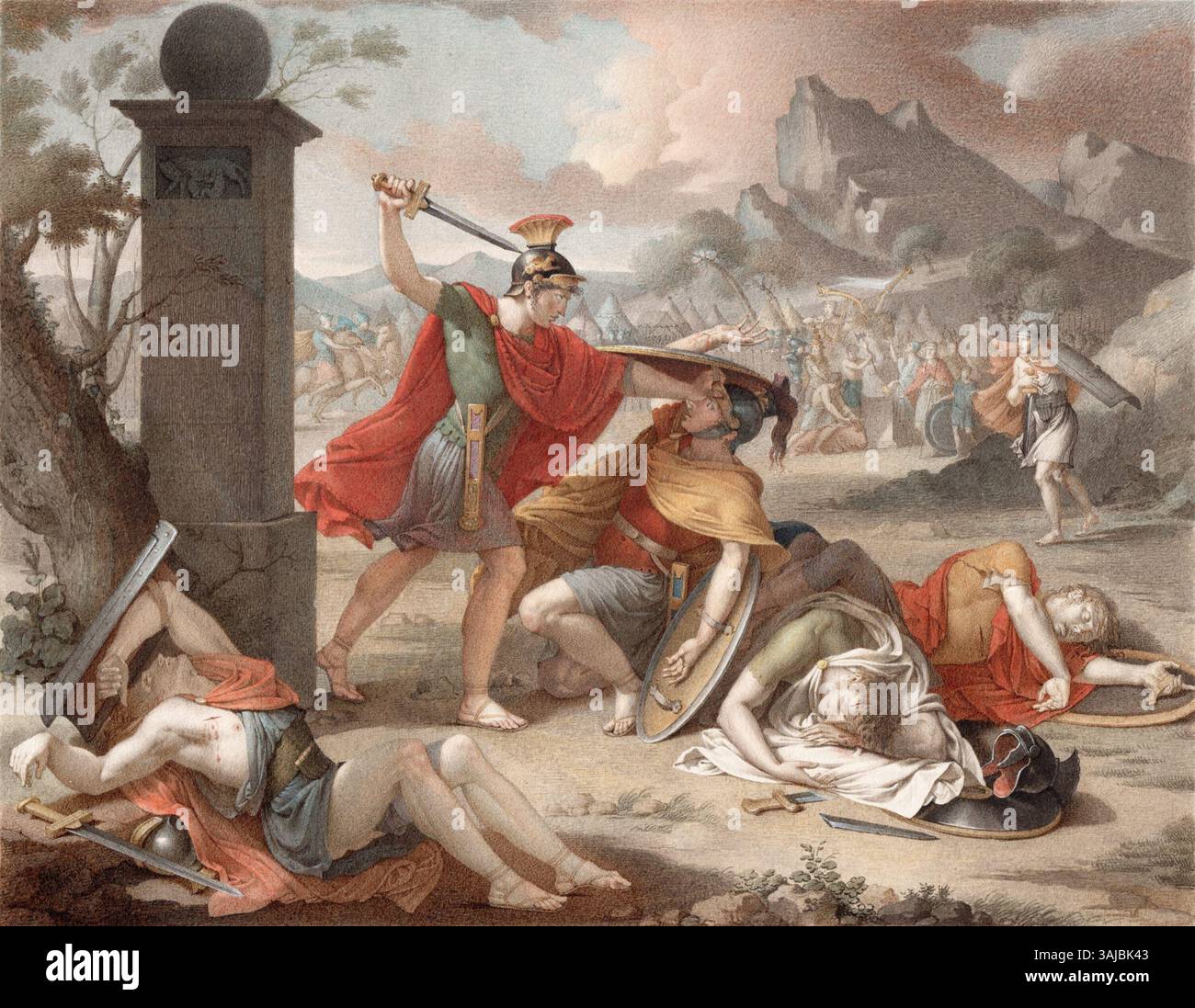 Denis-Sébastien Leroy's 'Le Combat des Horaces et des Curiaces' (1798 ...