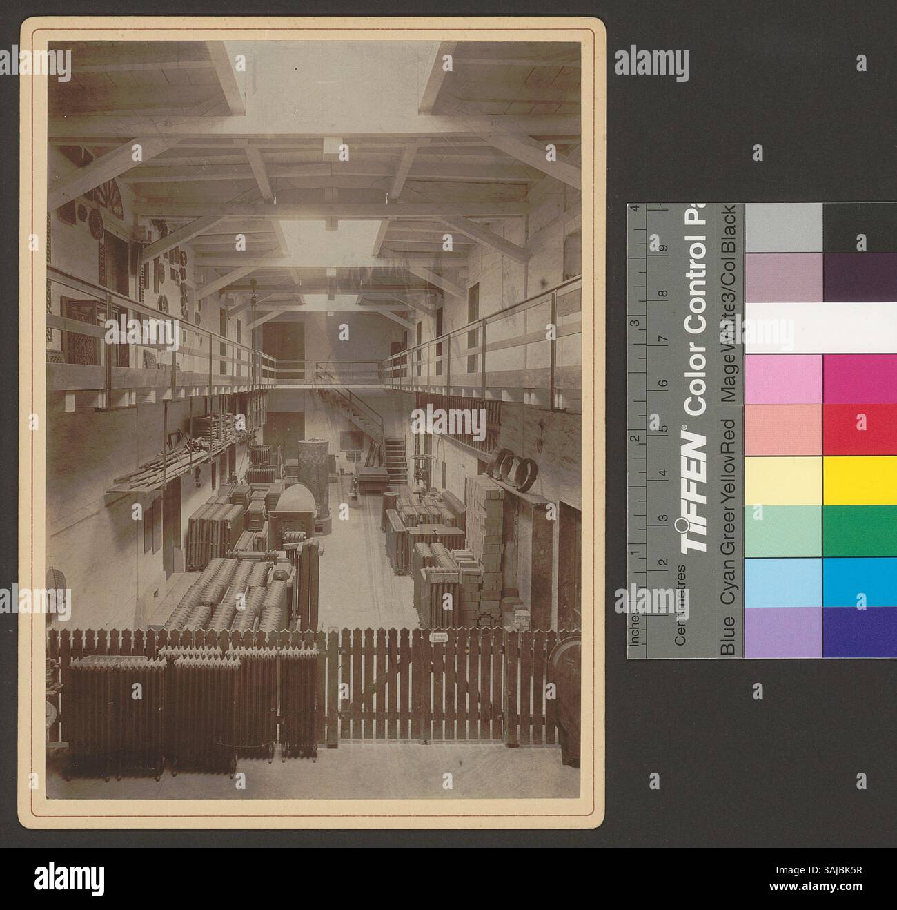 The photo shows the warehouse hall in the residential and commercial ...