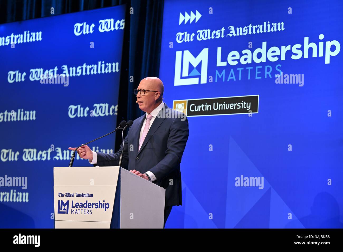 Perth, Australia. 11th Apr, 2025. Leader of the Opposition Peter Dutton ...