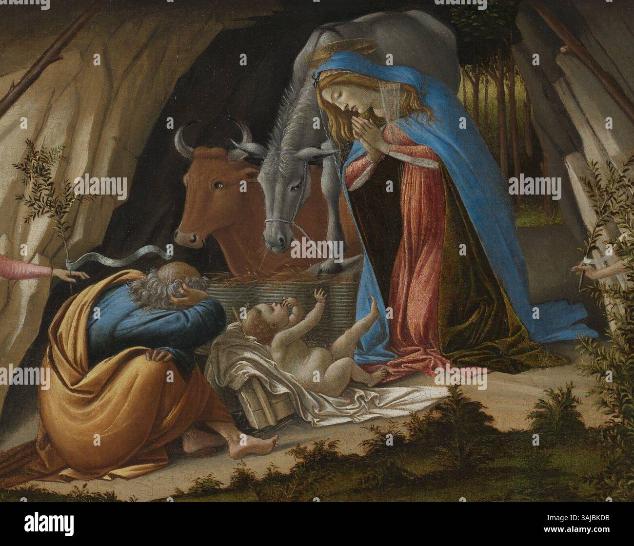 Sandro Botticelli’s 'Mystic Nativity' (1500) is a detailed depiction of ...