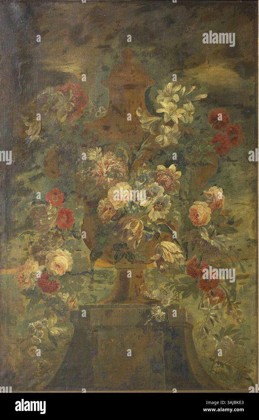 Still life painting of flowers by Willem Ignatius Kerricx (1682–1745 ...