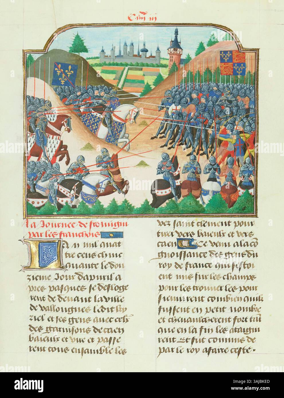 This illumination from around 1470-1480, created for 'La Cronicque du ...