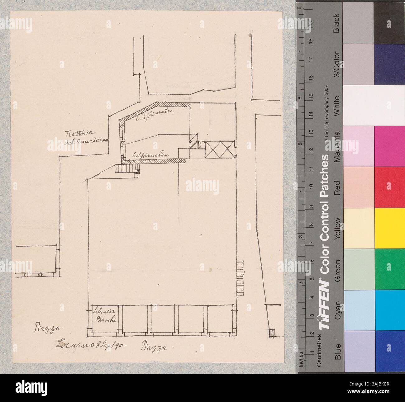 This drawing from 1890 by Johann Rudolf Rahn illustrates the floor plan ...