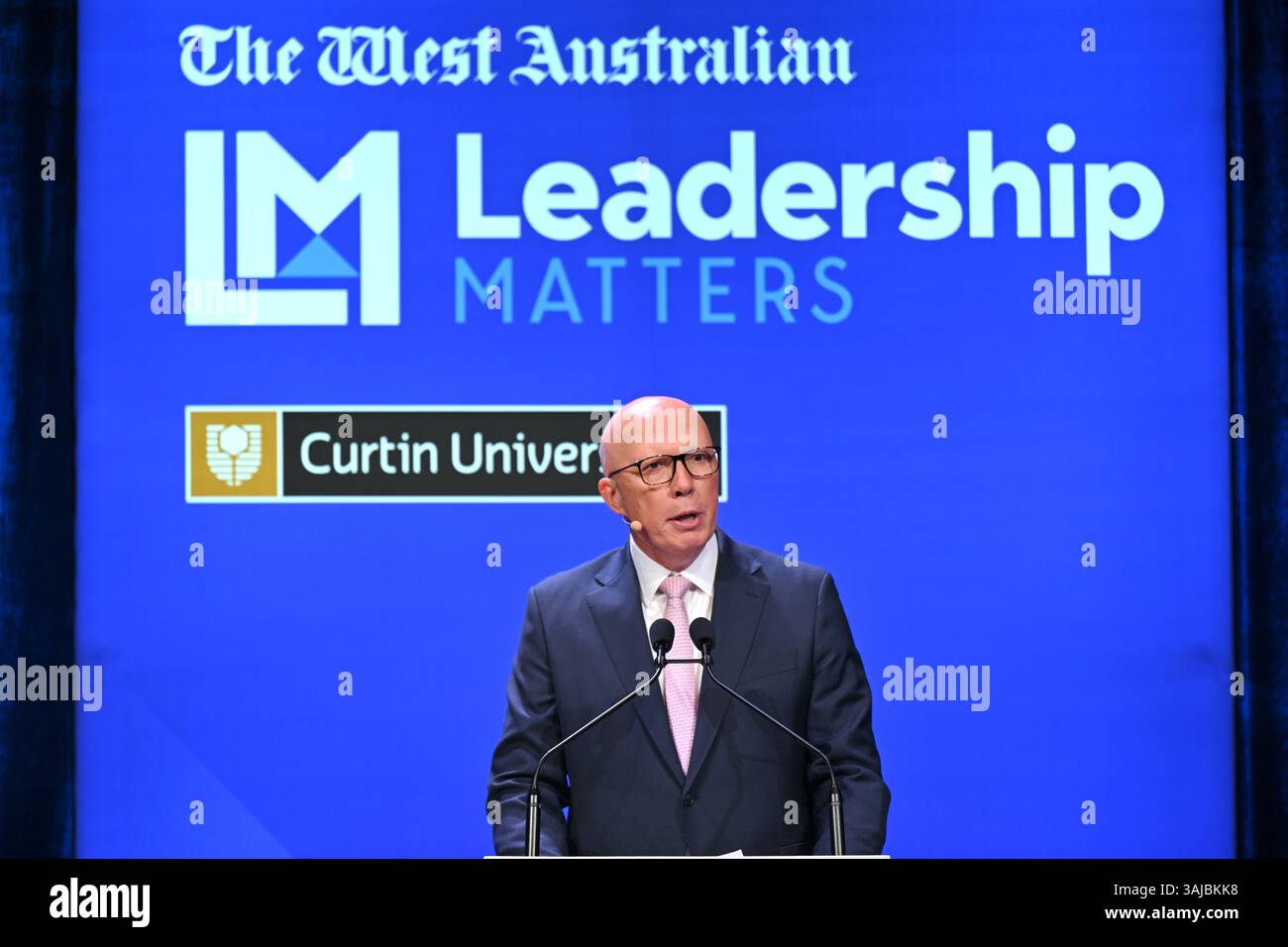 Perth, Australia. 11th Apr, 2025. Leader of the Opposition Peter Dutton ...