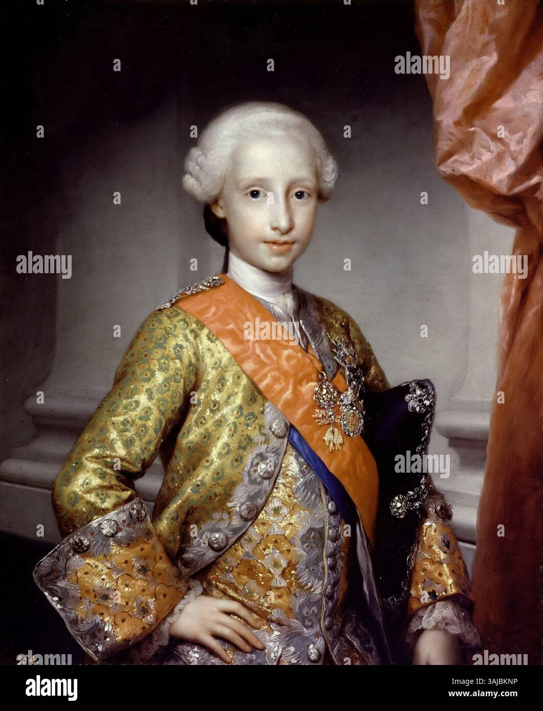 Anton Raphael Mengs' 1767 portrait of Infante Antonio Pascual of Spain ...