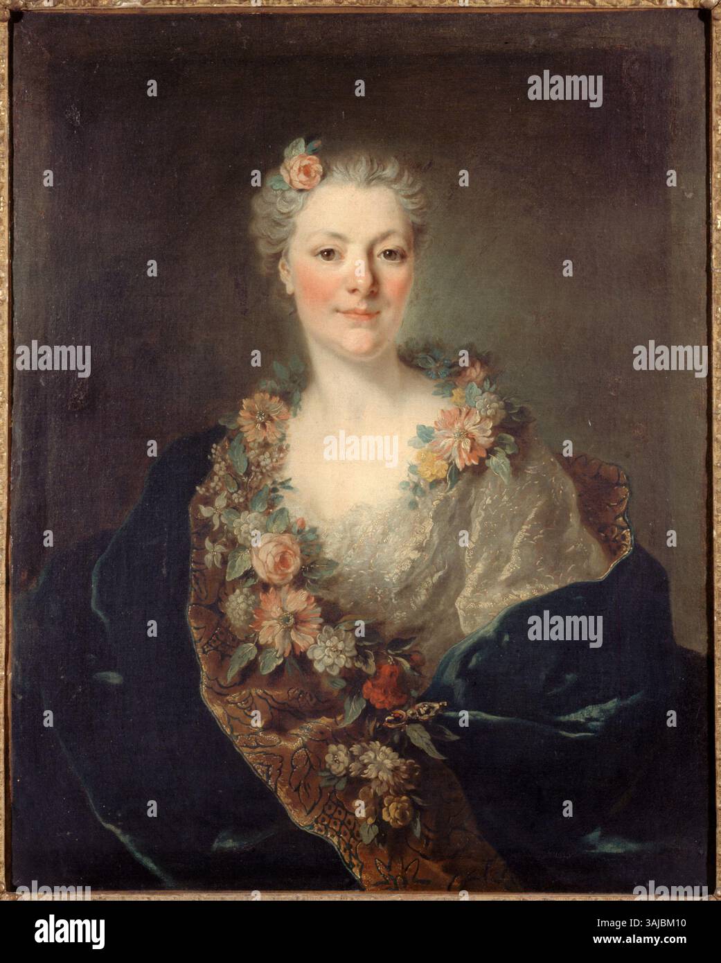 This 1750 portrait by Louis Tocqué, depicting Madame Doyen, showcases ...