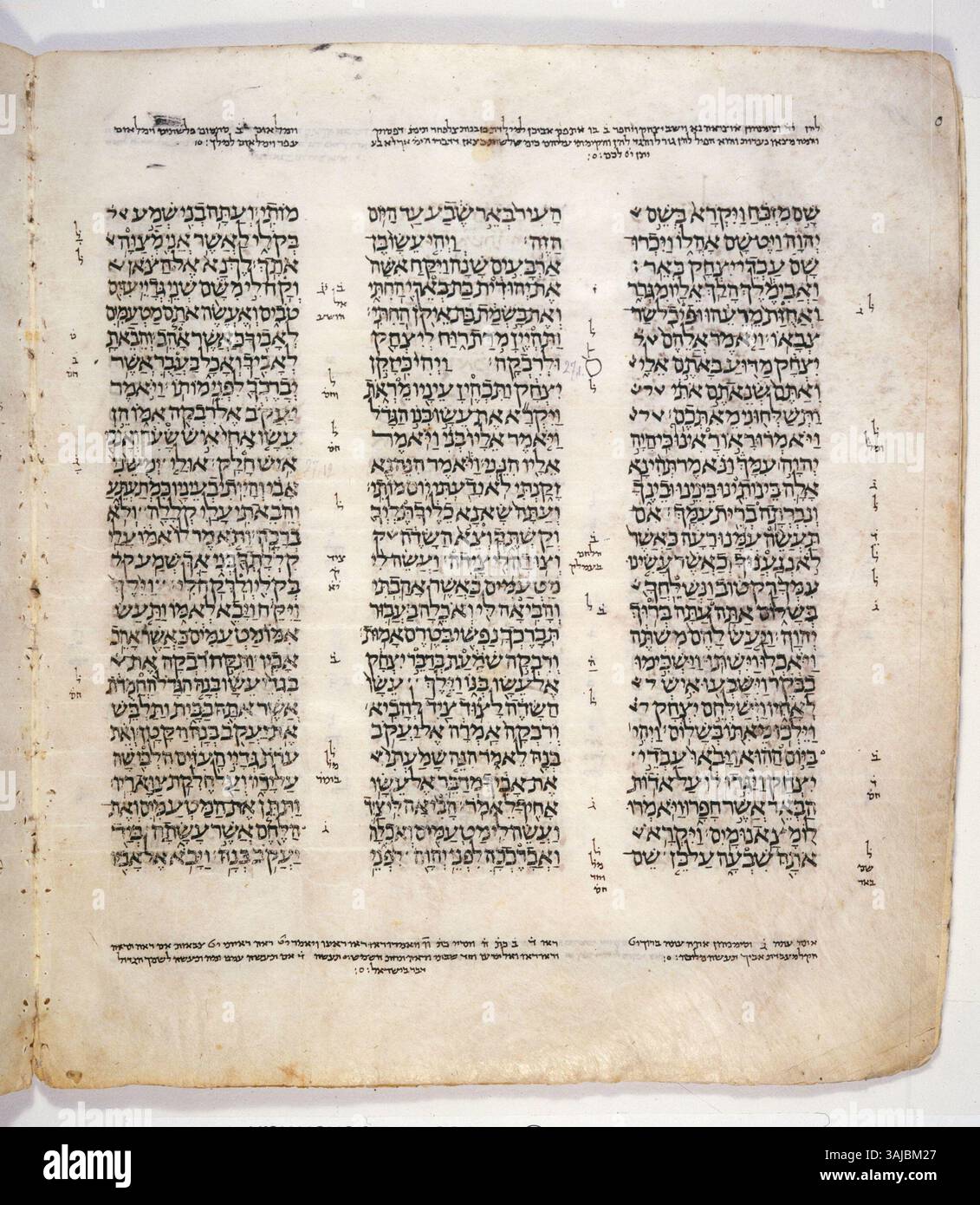 Folio 015b of the Leningrad Codex, created between 1008 and 1011 ...
