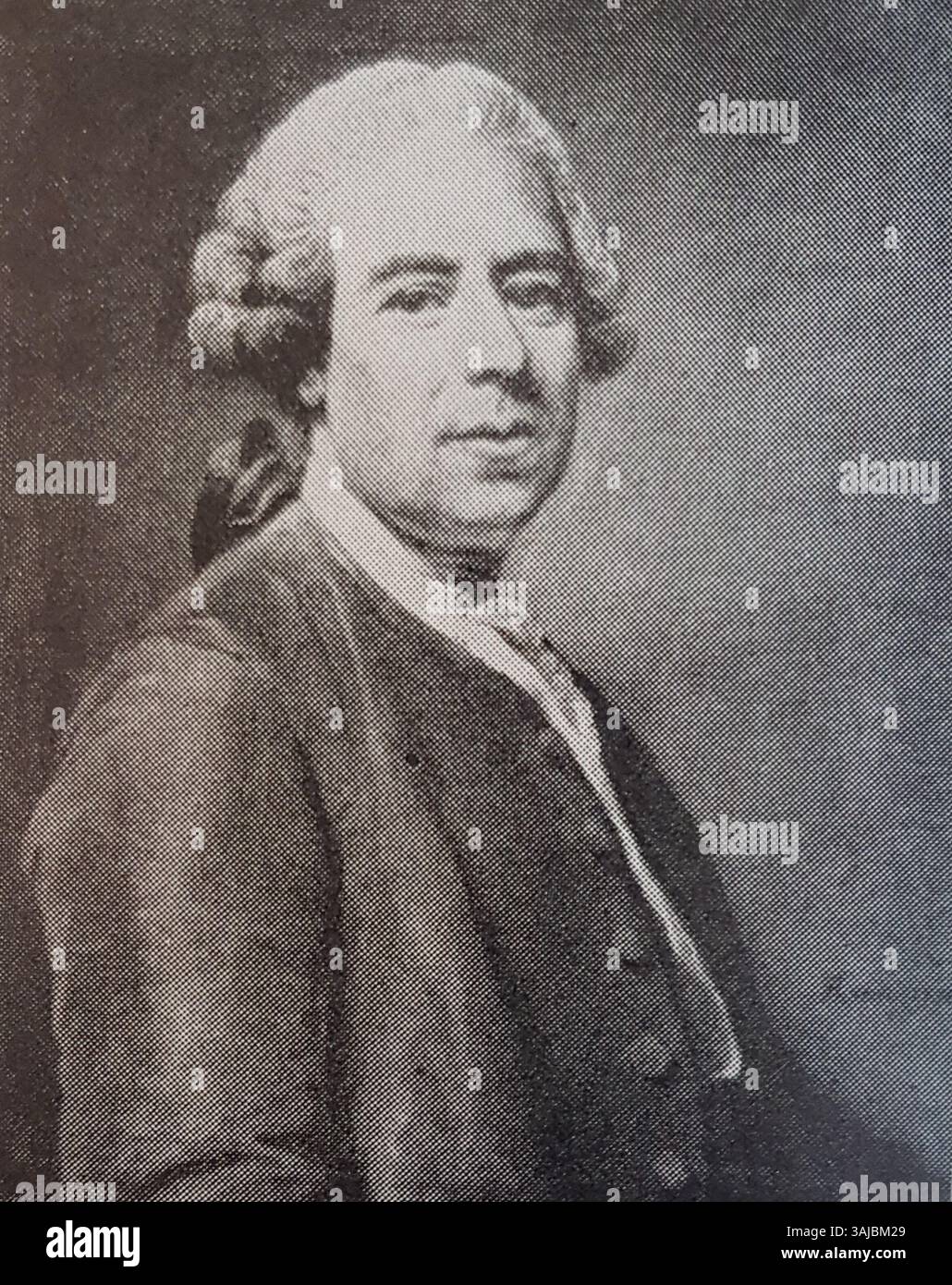 A portrait of Johan Pasch by Alexander Roslin, captured in a photograph ...