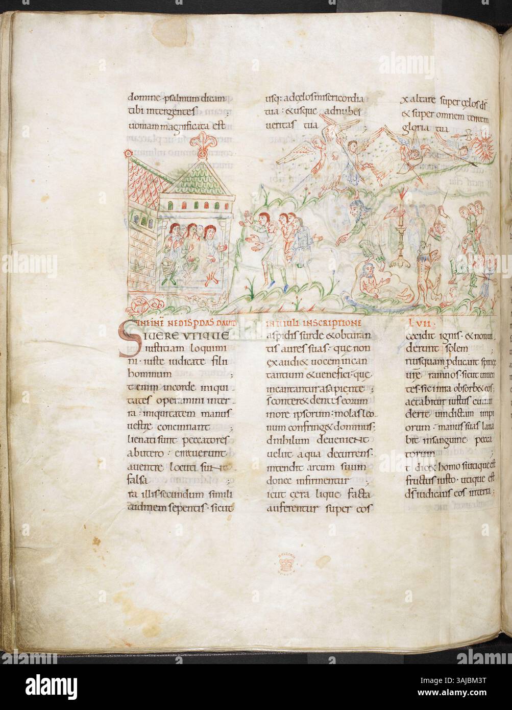 Harley manuscript 603 f031v is an illuminated psalter dating from ...