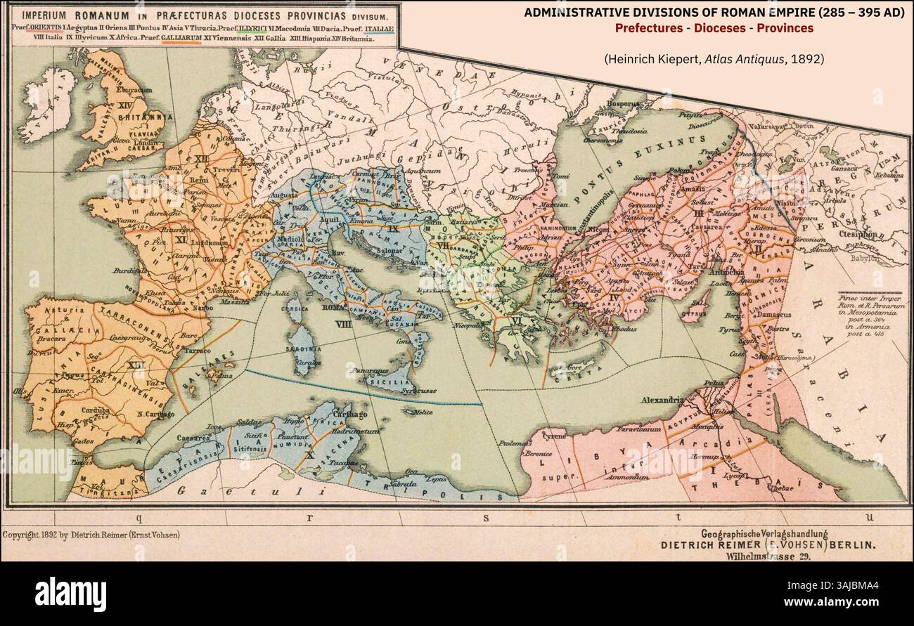 This map from Heinrich Kiepert's 1892 Atlas Antiquus illustrates the ...