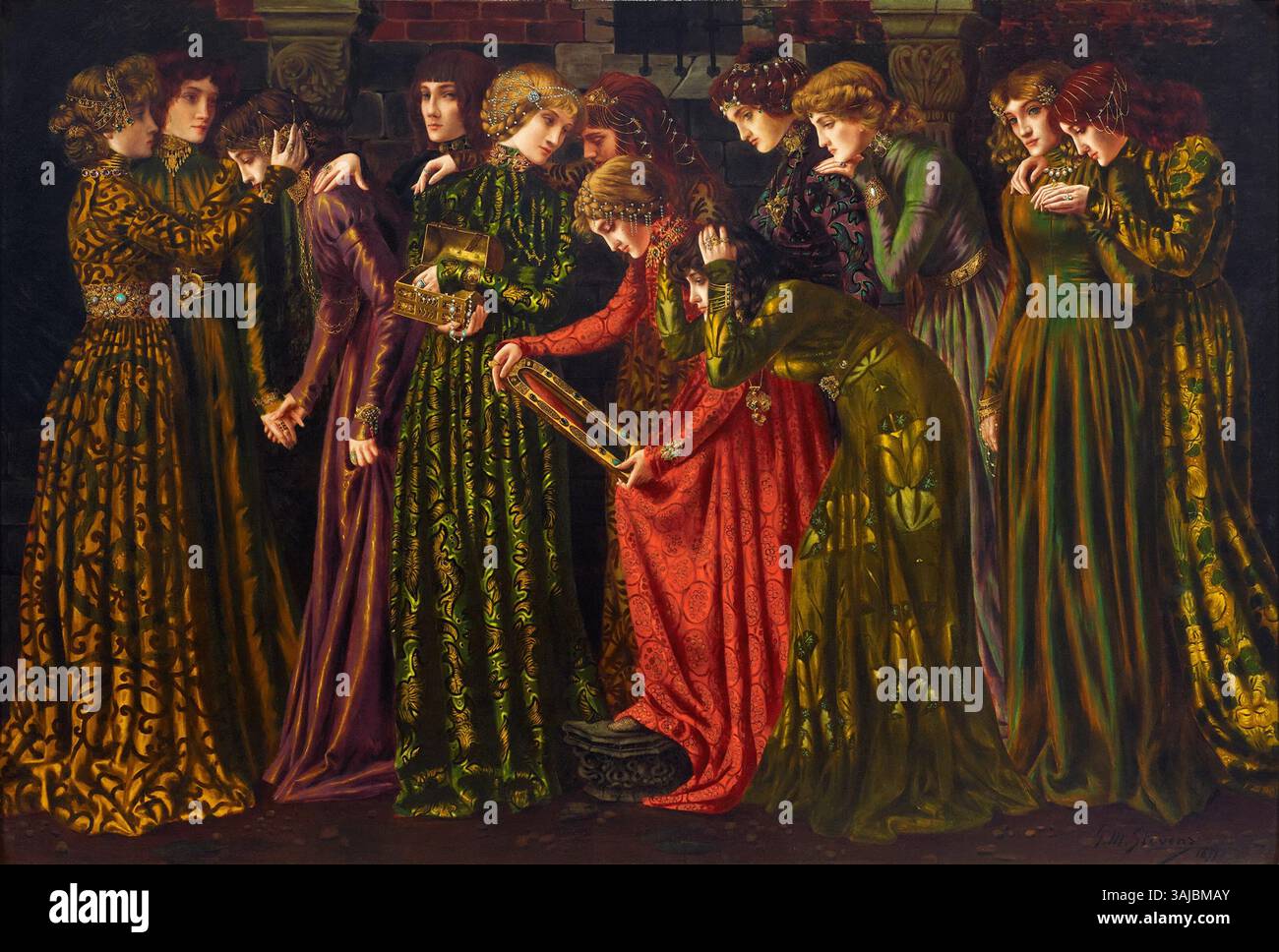 Gustave Max Stevens’ painting, The Twelve Dancing Princesses, was ...