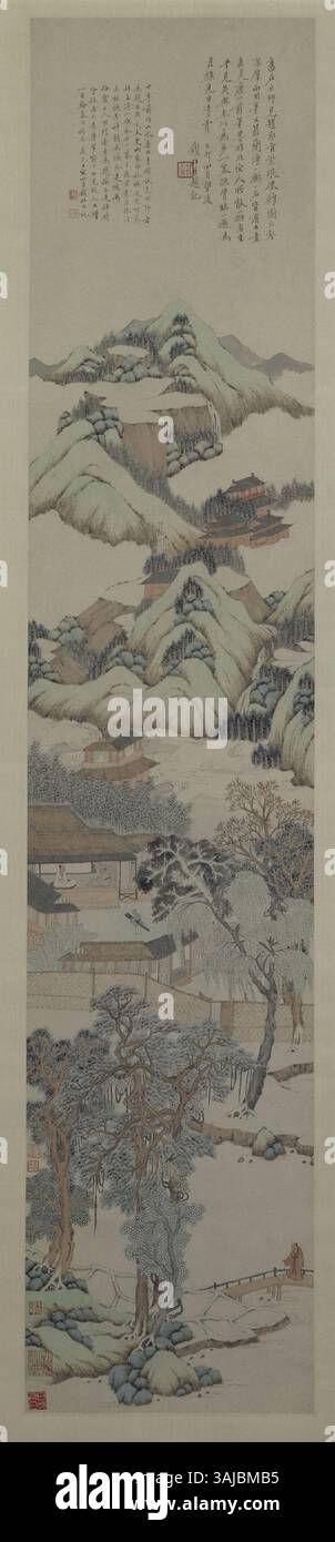 Ink and color painting by Qian Du (1763–1844), housed at The Palace ...