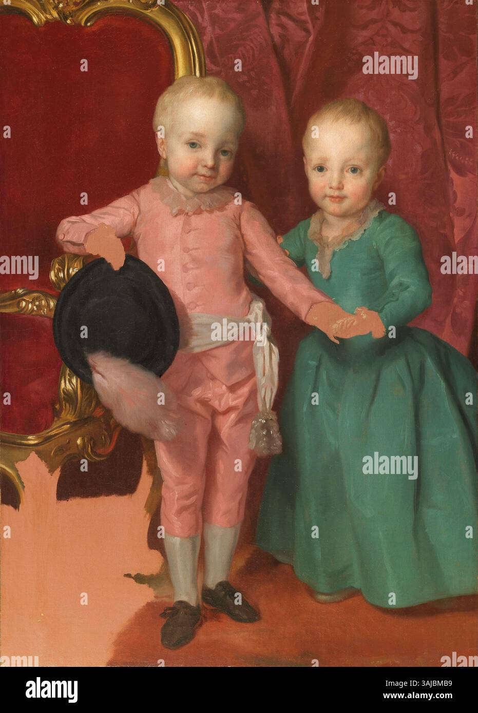 This double portrait, created by Anton Raphael Mengs in 1770, shows ...