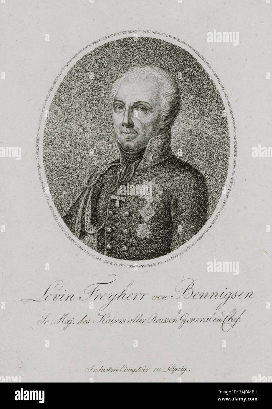 This portrait of Levin Freyherr von Bennigsen, General in Chief of the ...