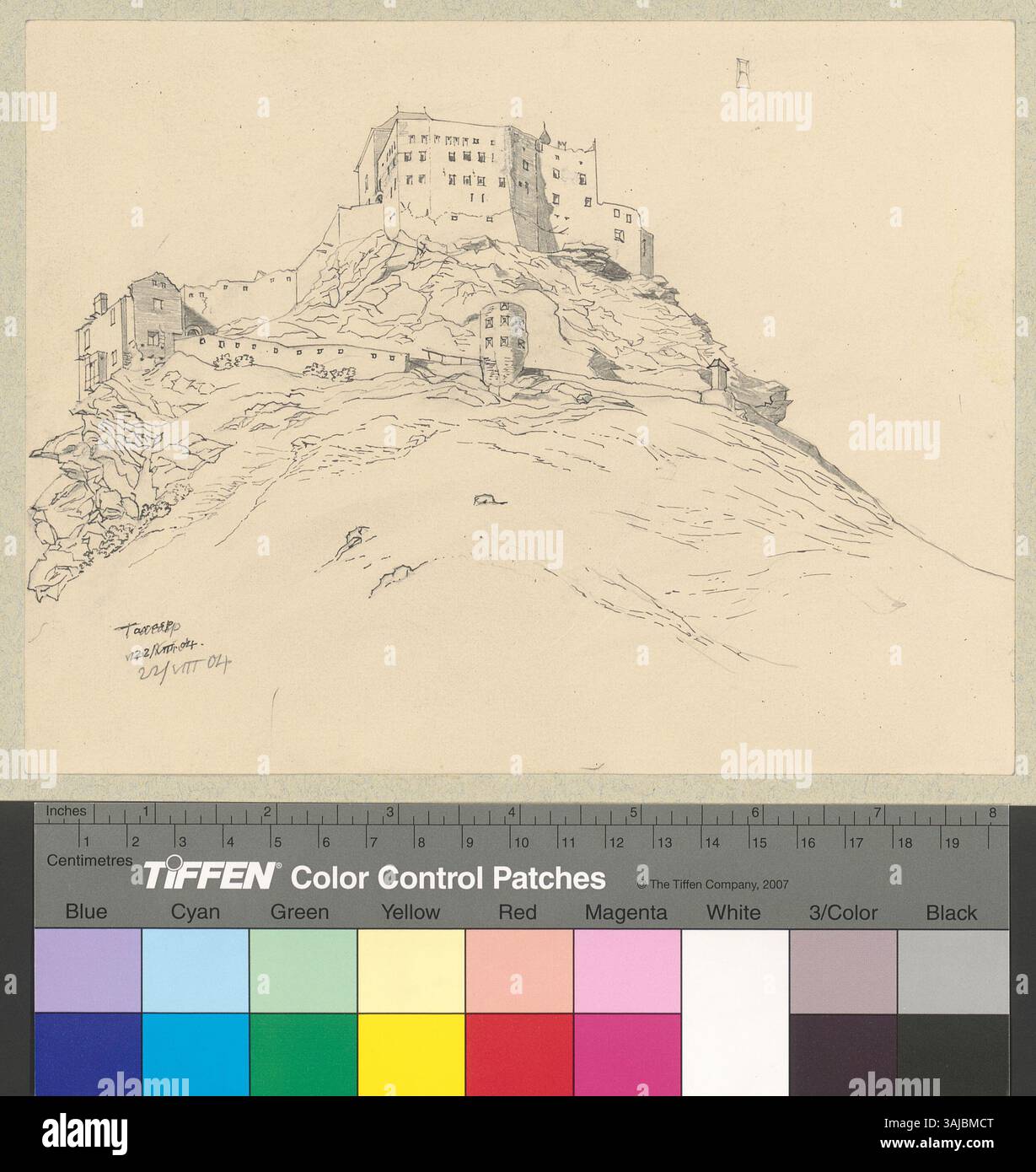 Depicts an exterior view of Tarasp Castle in Tarasp Stock Photo - Alamy