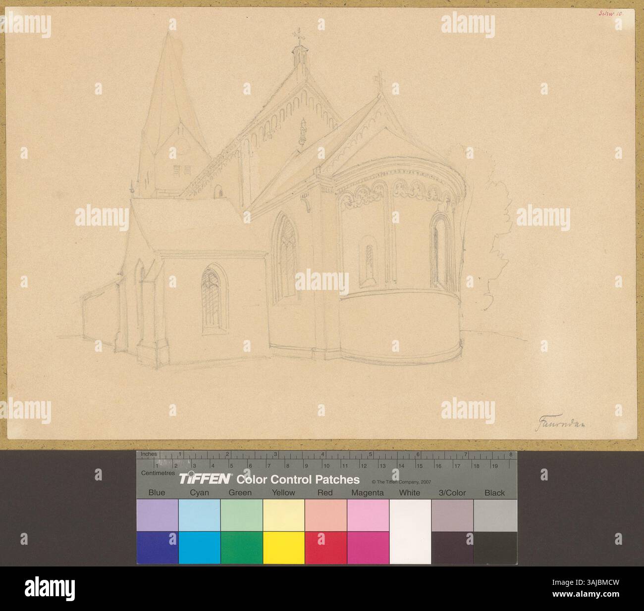 This 1863 illustration by Johann Rudolf Rahn depicts an exterior view ...