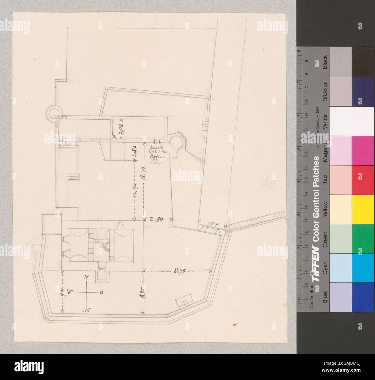 This floor plan of Château Châtelard in Clarens was captured between ...