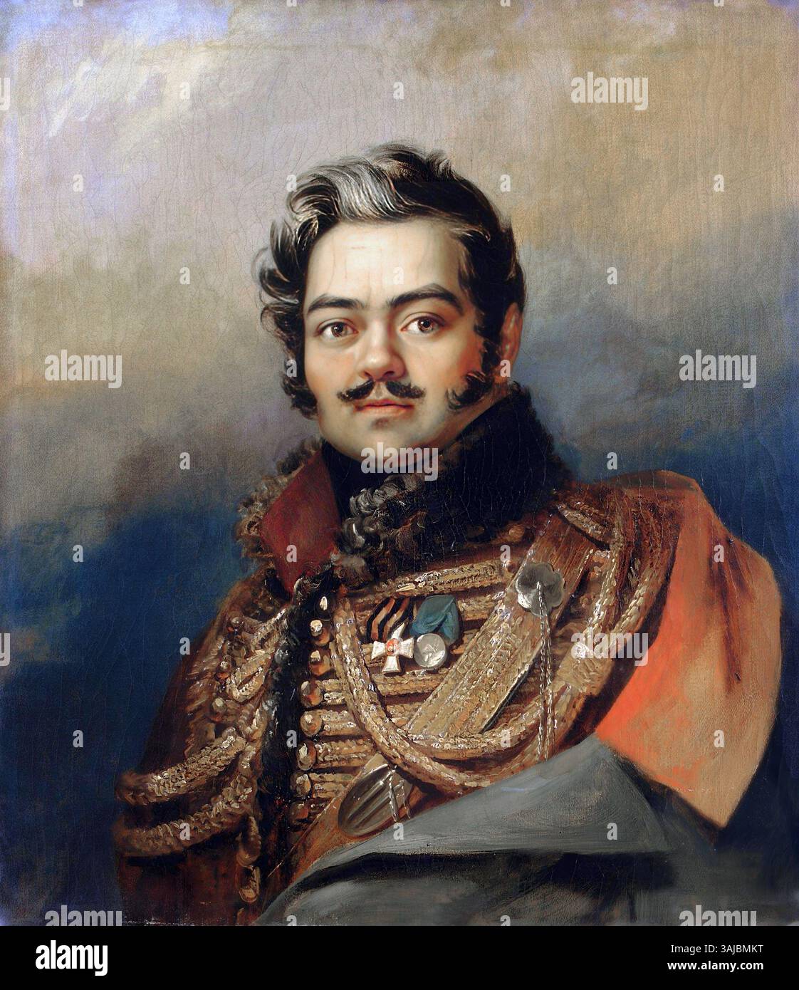 A portrait of Denis Davydov, created by George Dawe before 1828, is ...