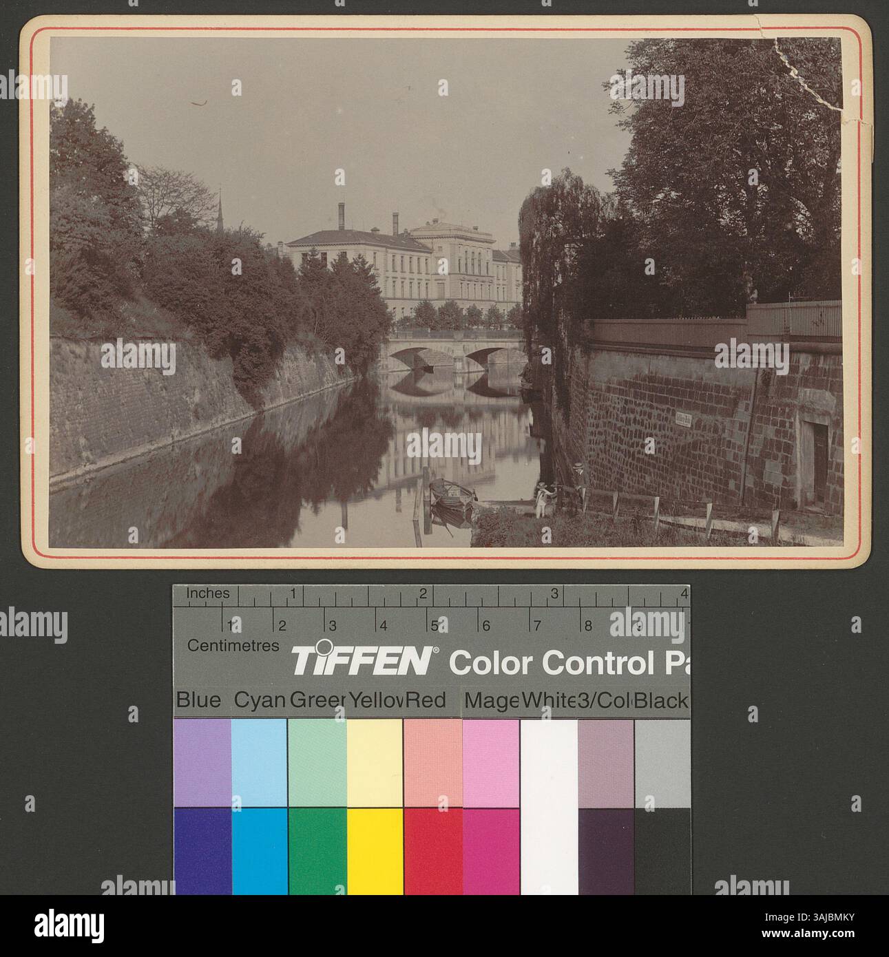 This 1886 photograph by Robert Breitinger shows the Schanzengraben ...