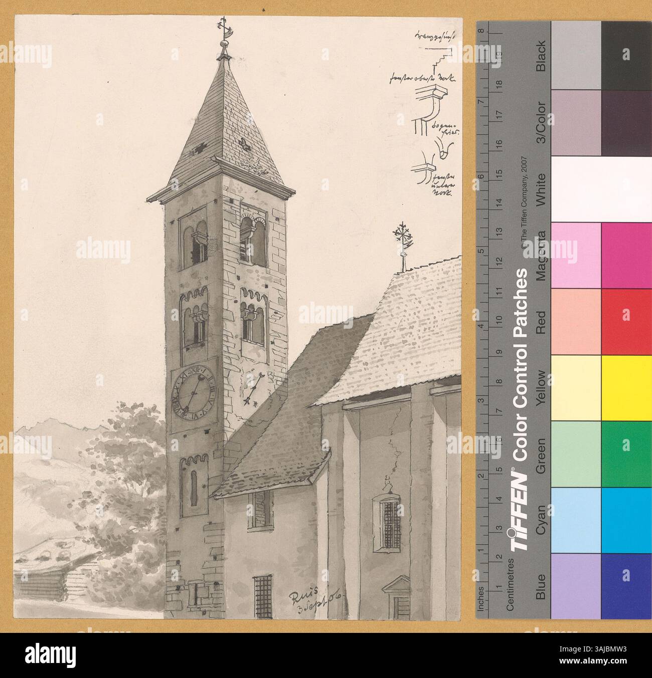 This image shows an exterior view of the Catholic Church of St. Andrew ...