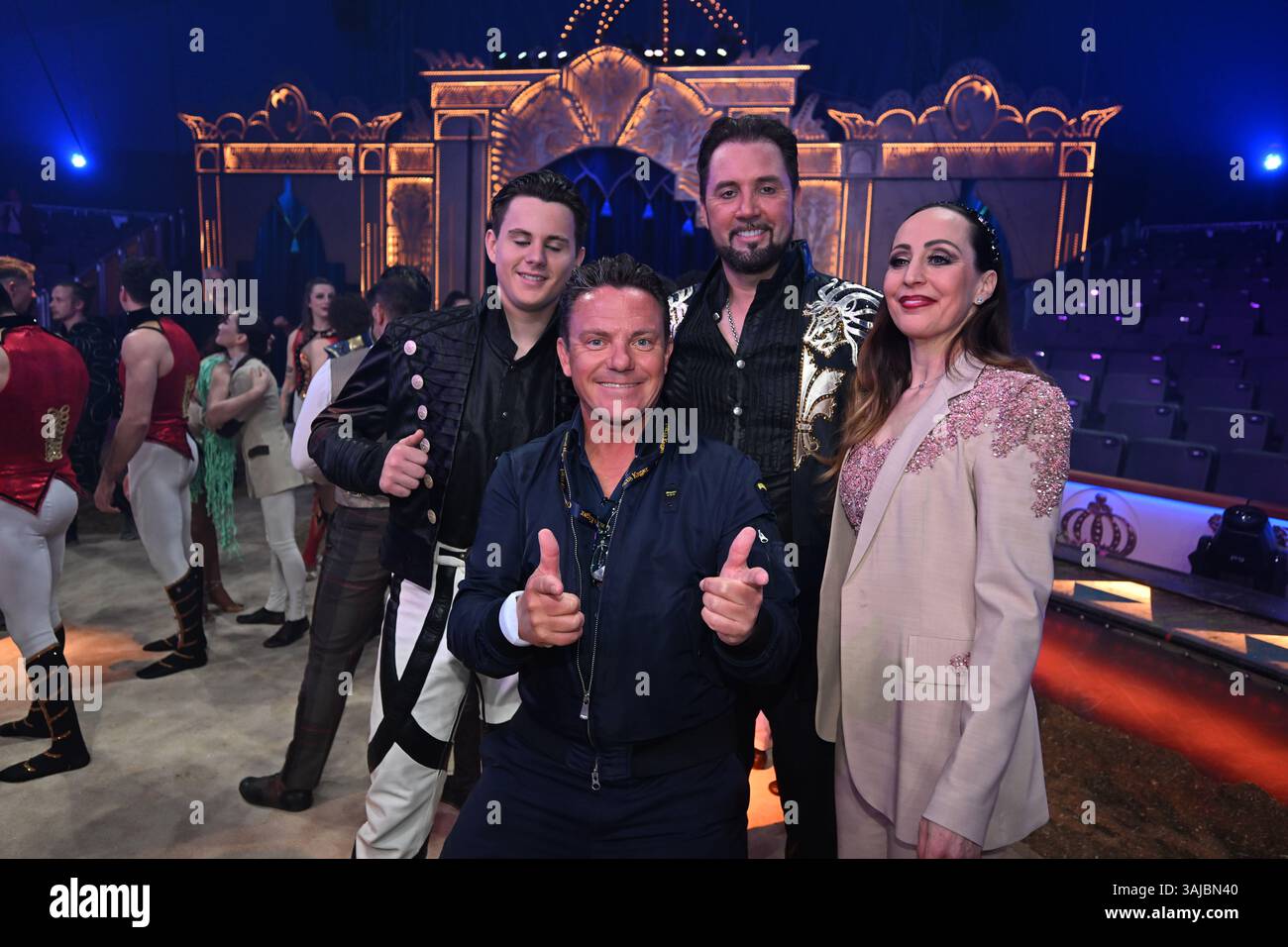 Munich, Germany. 10th Apr, 2025. Alexis Lacey, (l-r), singer Stefan ...