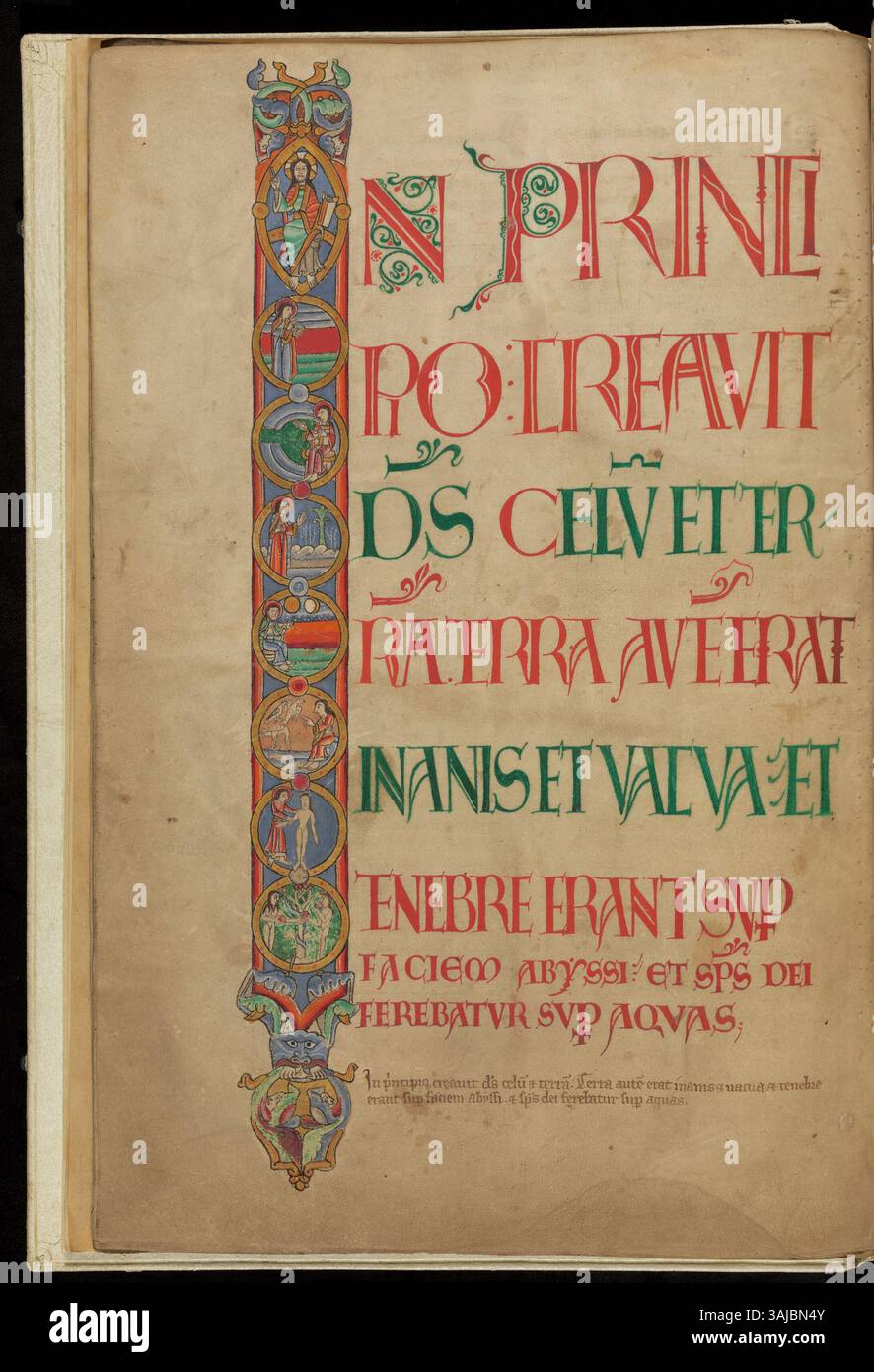 The decorative initial 'I' from the Book of Genesis in the Walsingham ...