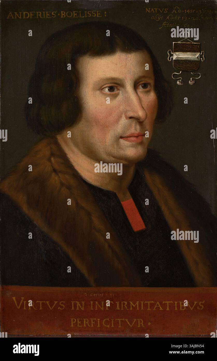 An anonymous 17th-century Dutch portrait of Andries Boelens, a notable ...