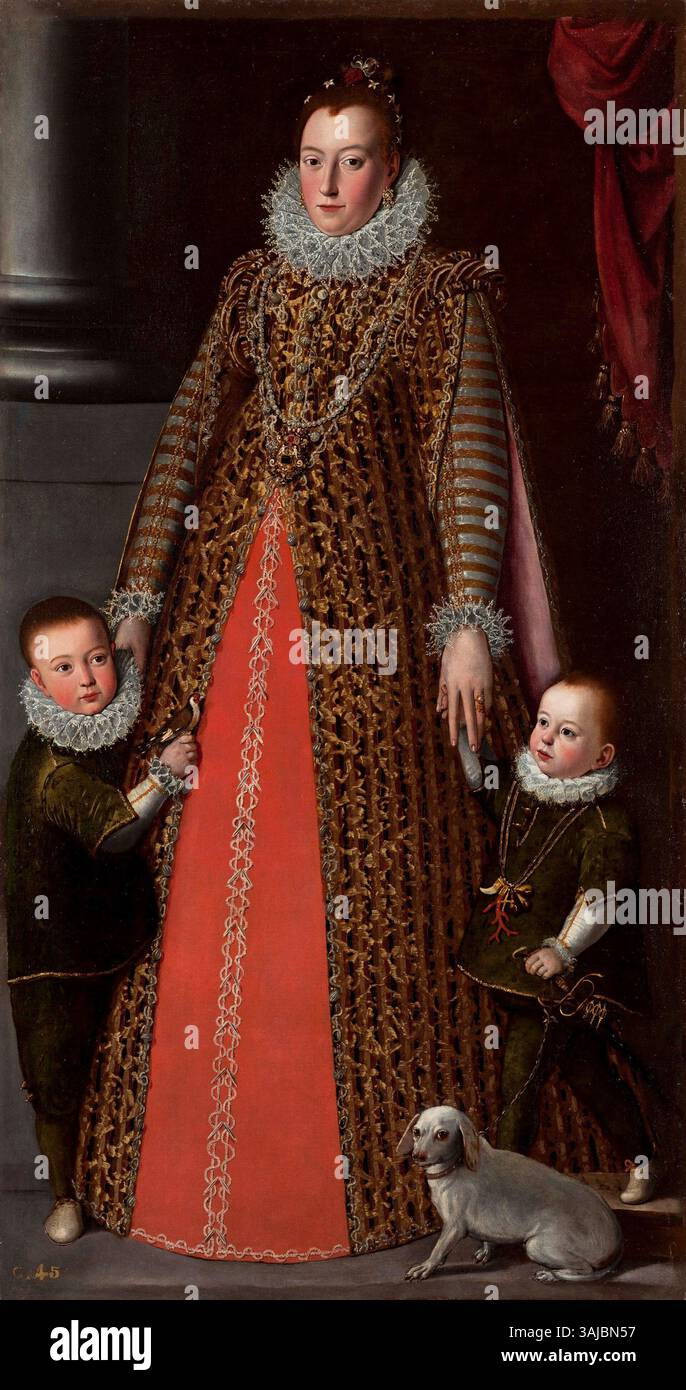 This late 16th-century portrait by Pietro Facchetti depicts Livia ...