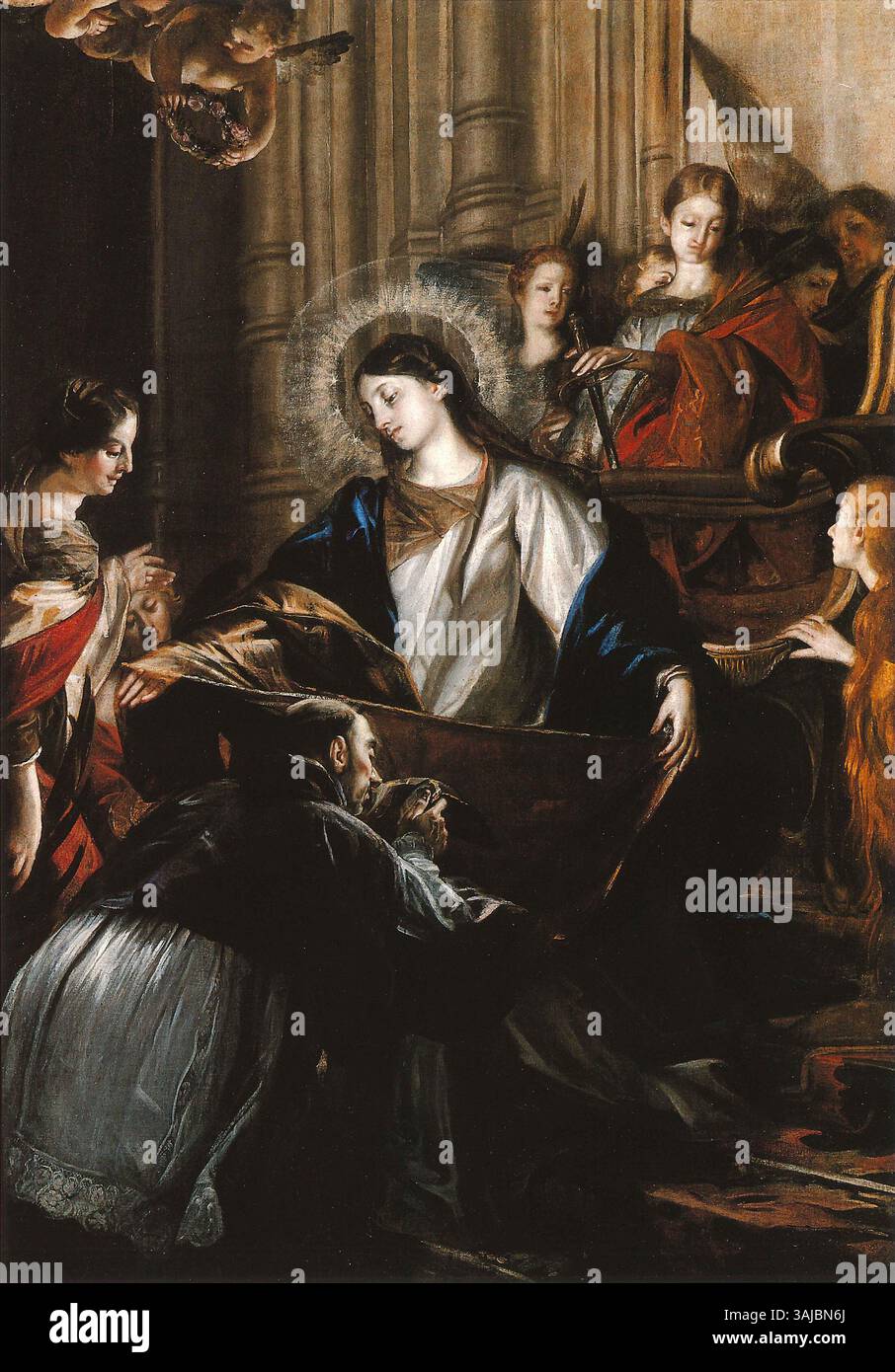 This 1670 oil painting by Juan Martín Cabezalero depicts the moment of ...