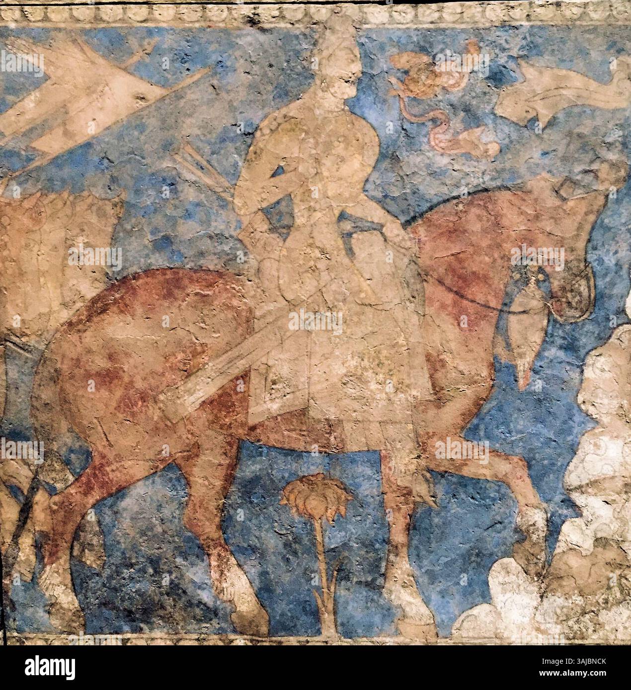 Rostam, a mythical Iranian hero and king of Zabulistan, is depicted in ...