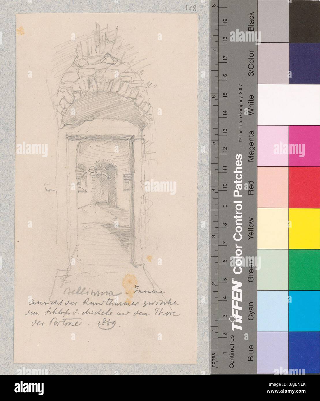 This 1889 illustration by Johann Rudolf Rahn shows an interior view of ...