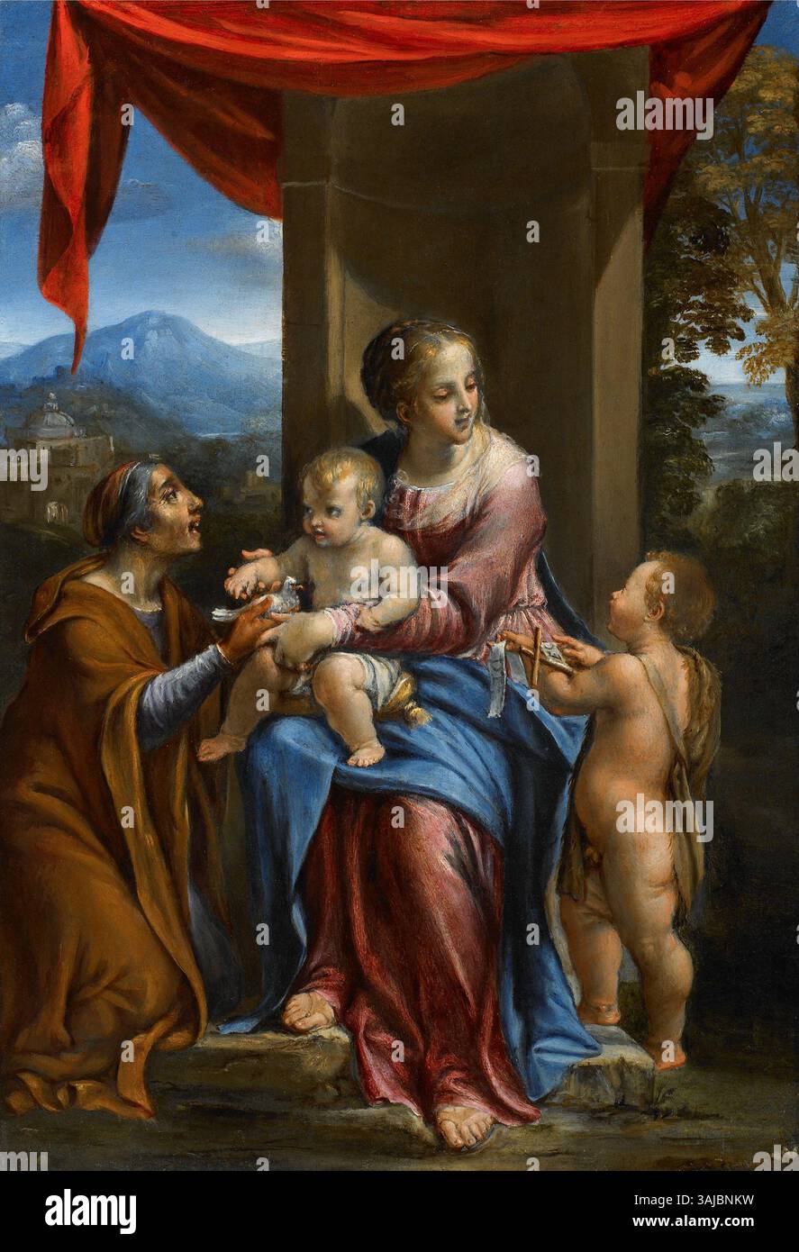 The Virgin and Child with Saints Elizabeth and the Infant John the ...
