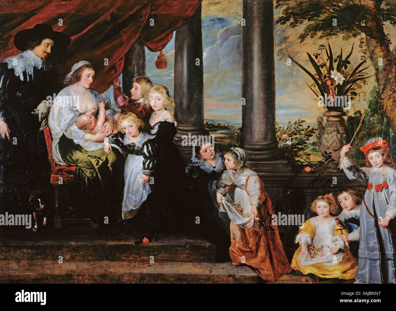 This painting, attributed to Peter Paul Rubens, portrays the family of ...