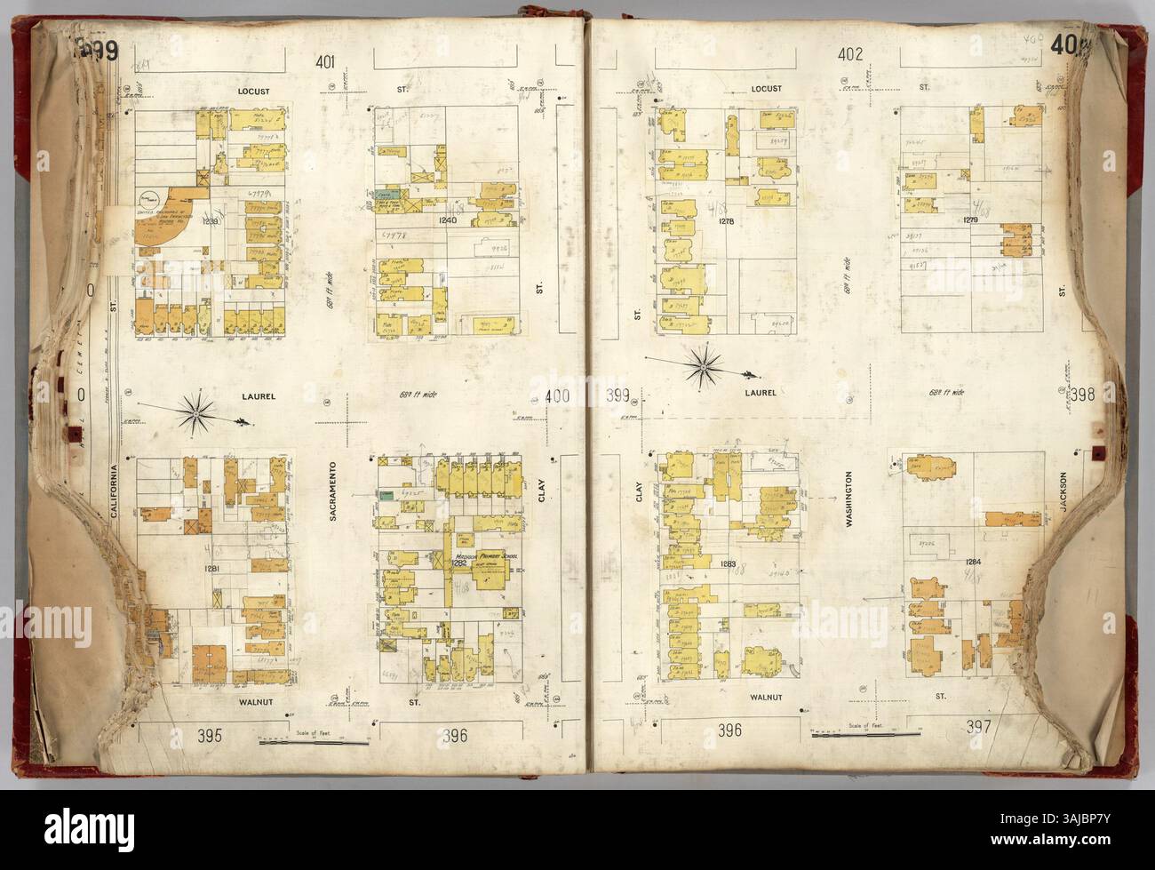 The Sanborn Insurance Map Atlas of San Francisco, published in 1905 ...