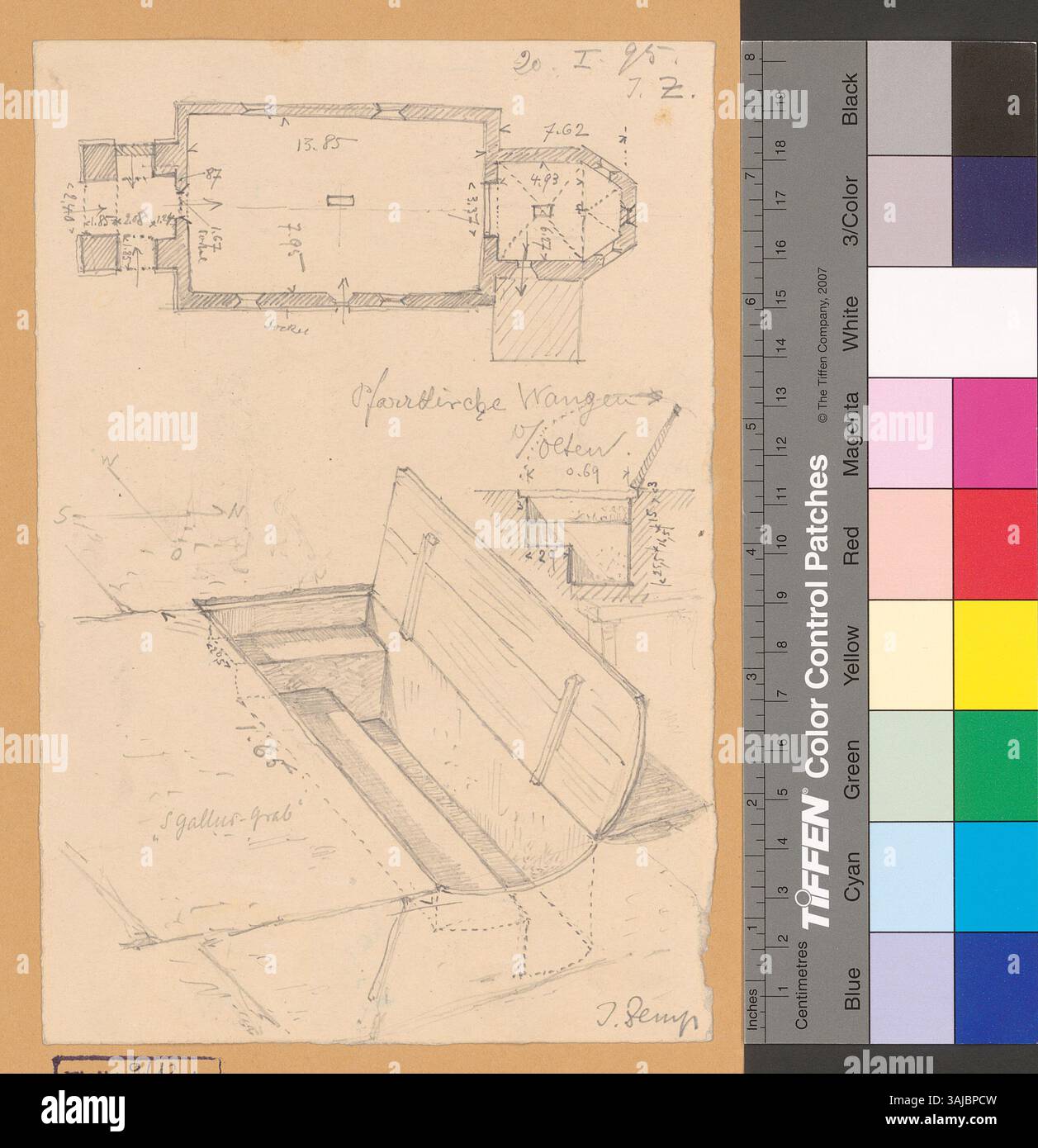 This image illustrates the floor plan of the Catholic parish church of ...