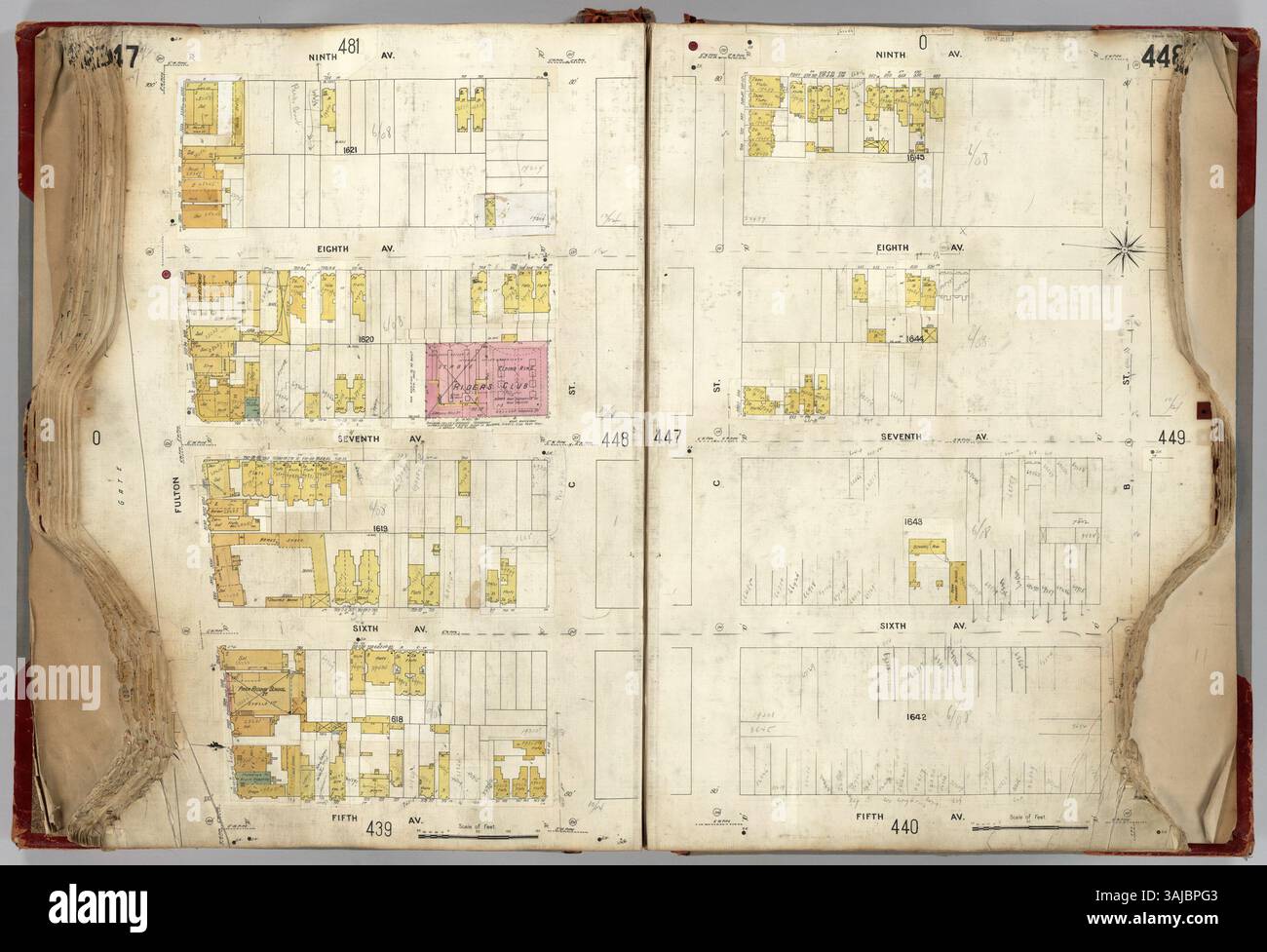 The 1905 San Francisco Sanborn Insurance Map Atlas includes full-color ...
