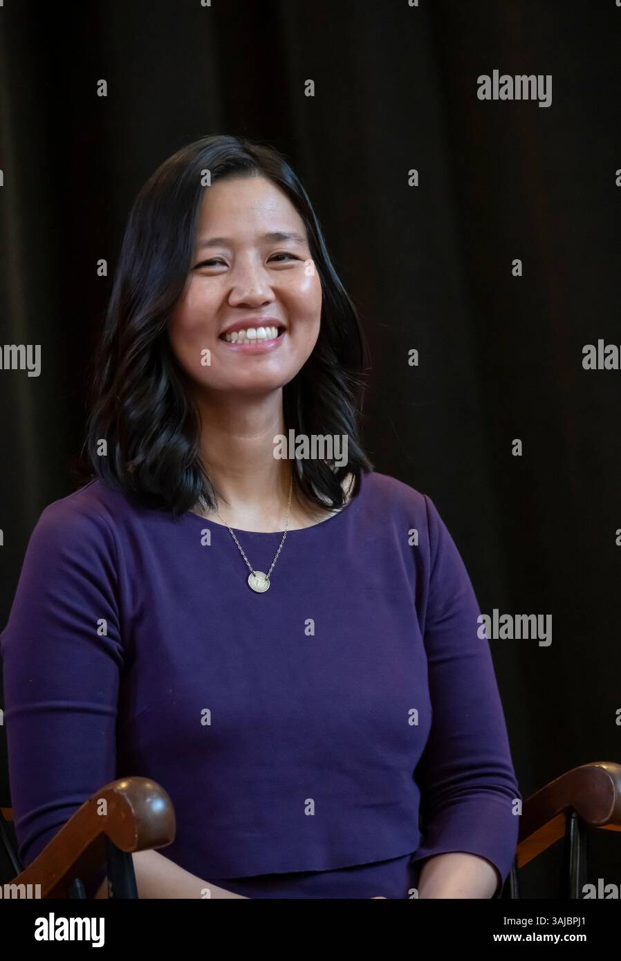 April 10, 2025 Boston Massachusetts, United States. Boston Mayor ...