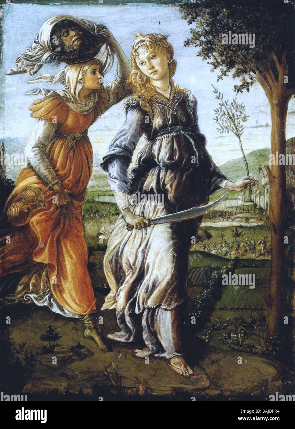 The 1470 painting by Sandro Botticelli, 'The Return of Judith to ...
