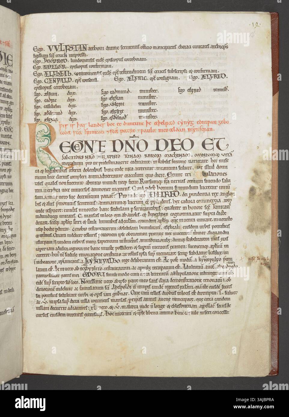 This page from the *Codex Wintoniensis*, also known as the St Swithun ...