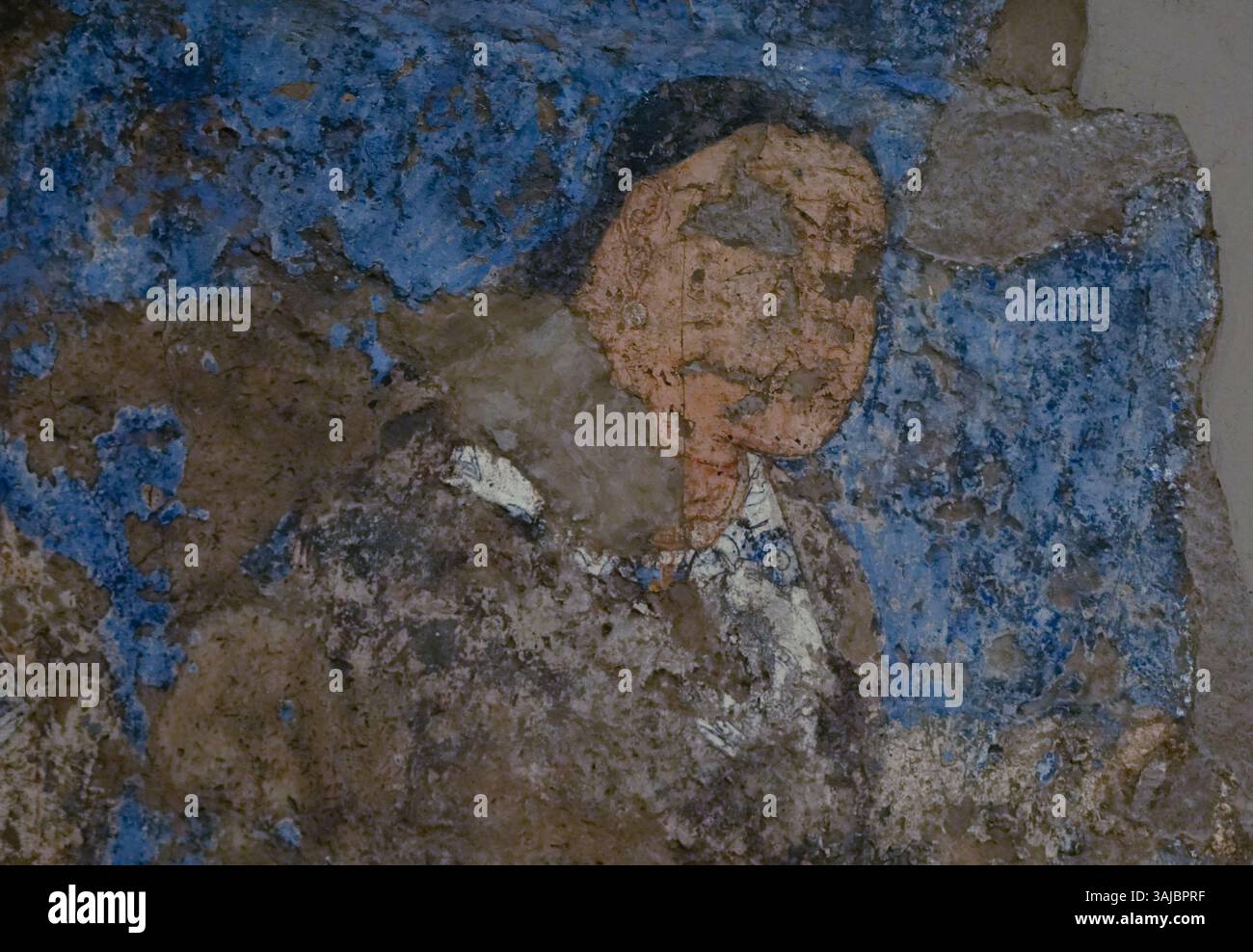 This 7th-century painting depicts an Afrasiab Turk officer, showcasing ...