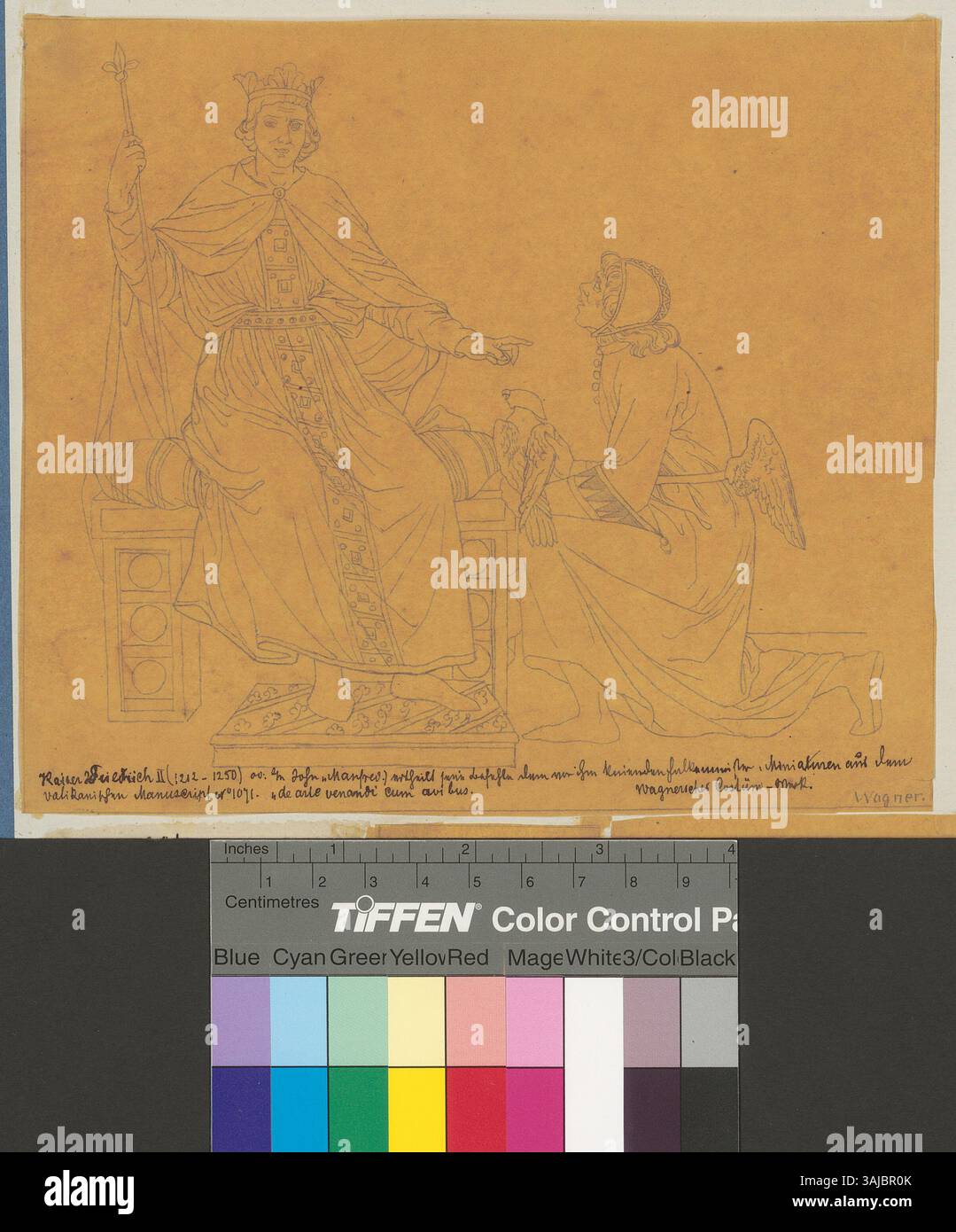 This portrait by Johann Rudolf Rahn, created between 1860 and 1910 ...