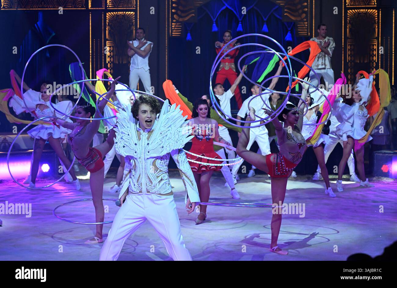 Munich, Germany. 10th Apr, 2025. The Circustheater Bingo is in the ring ...