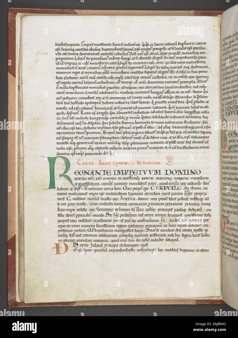 Page f013v of the 'Codex Wintoniensis' (1130-1150) includes an ...