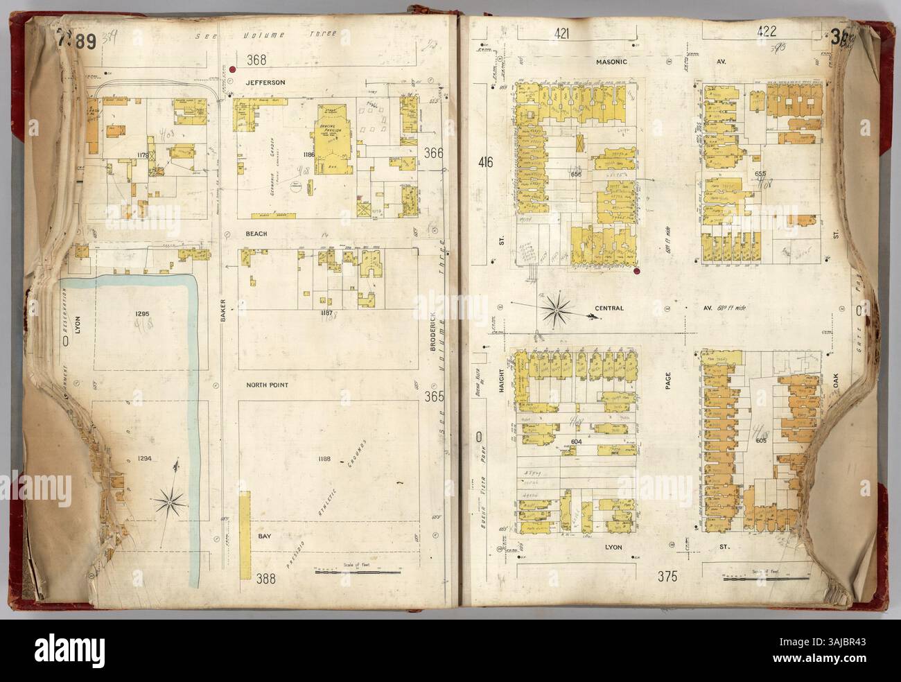This Sanborn Insurance Map Atlas of San Francisco, published in 1905 ...