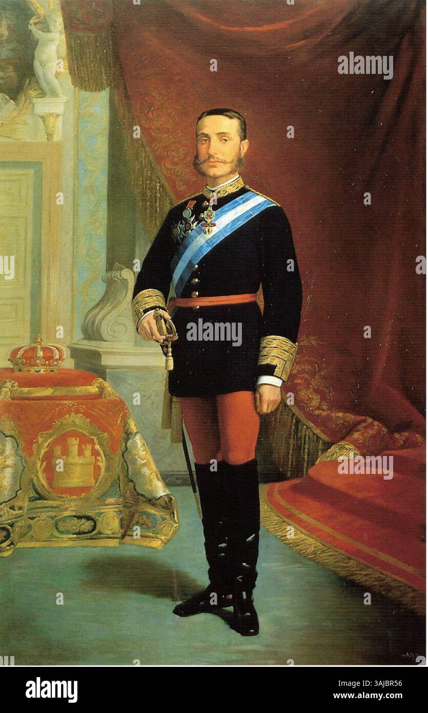 Portrait of Alfonso XII of Spain (1857–1885), painted by José María ...