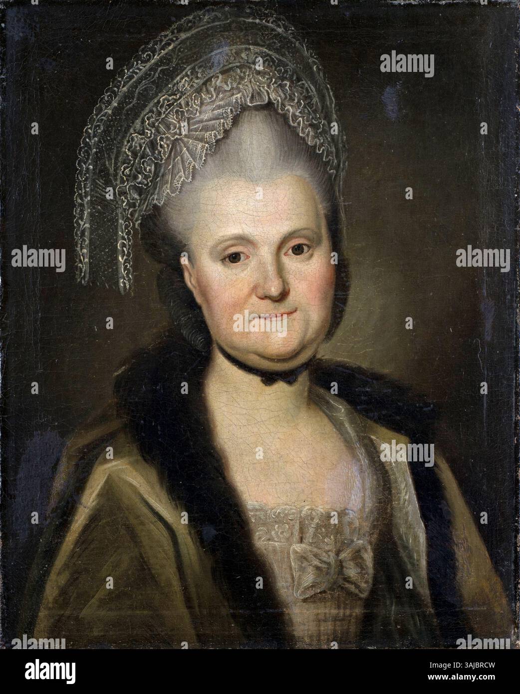 This 1772 oil painting from Kórnik Castle depicts Anna z Radomickich ...