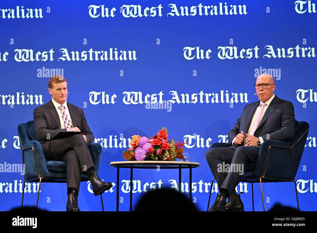 West Australian chief reporter Ben Harvey and Leader of the Opposition ...