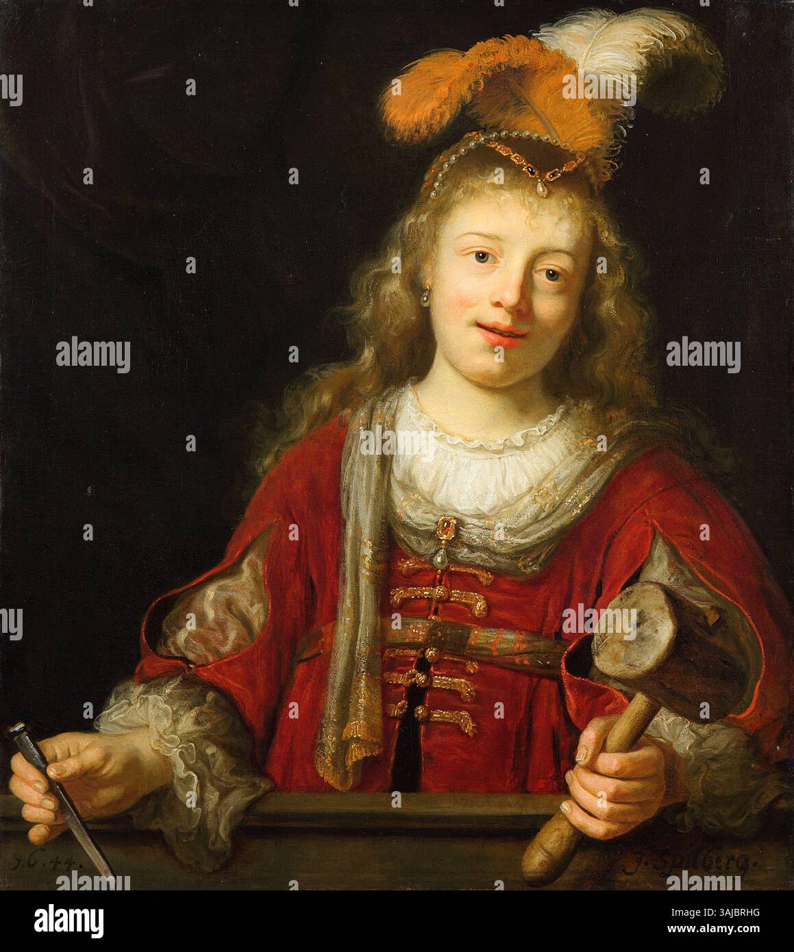 Jael by Johannes Spilberg (1619–1690), painted in 1644, depicts the ...