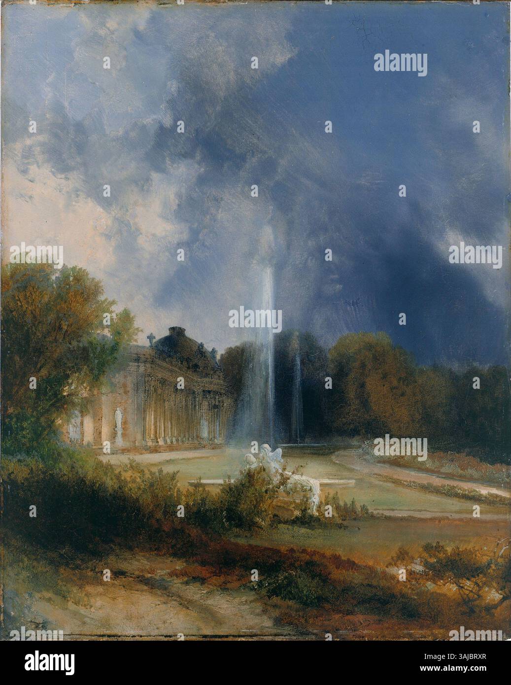 A painting of Schloss Sanssouci, attributed to Carl Georg Anton Graeb ...